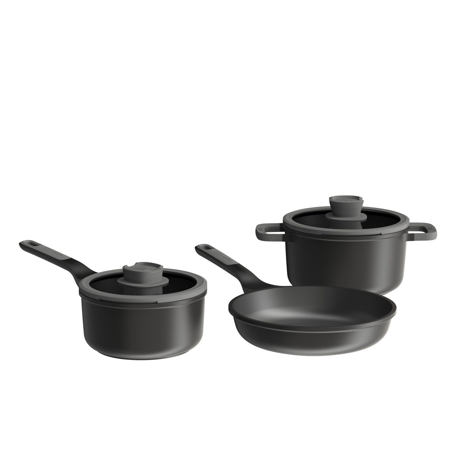 5-pc cookware set non-stick Stone+ – Titanium